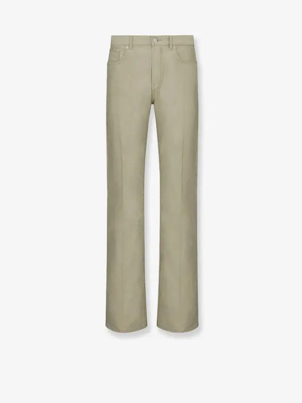 Dior Cotton Flared Trousers - Cream