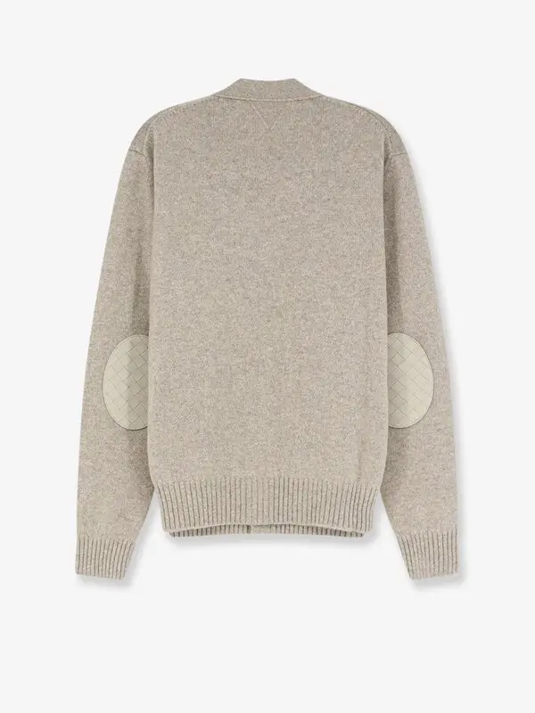 Bottega Veneta Cashmere Blend Cardigan With Intreccio Patch
