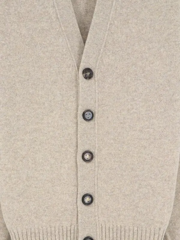 Bottega Veneta Cashmere Blend Cardigan With Intreccio Patch