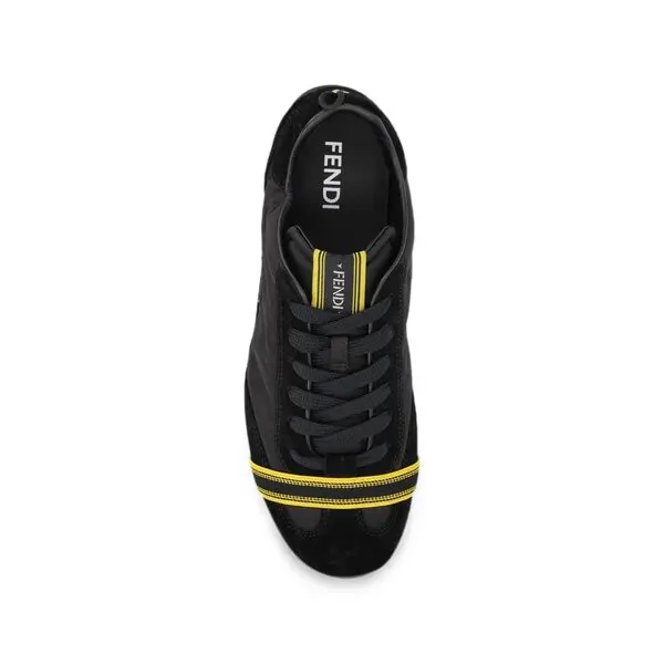 Fendi Wrap Low Top Sneakers - Black