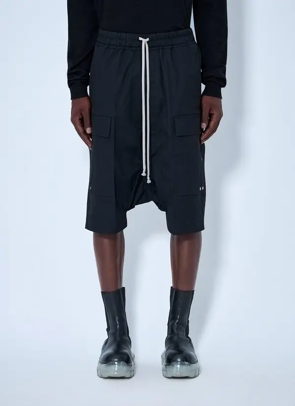 Rick Owens Cargo Shorts - Black