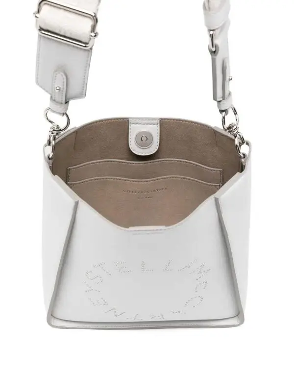 Stella McCartney Shoulder Bag With Logo Detail - Gray
