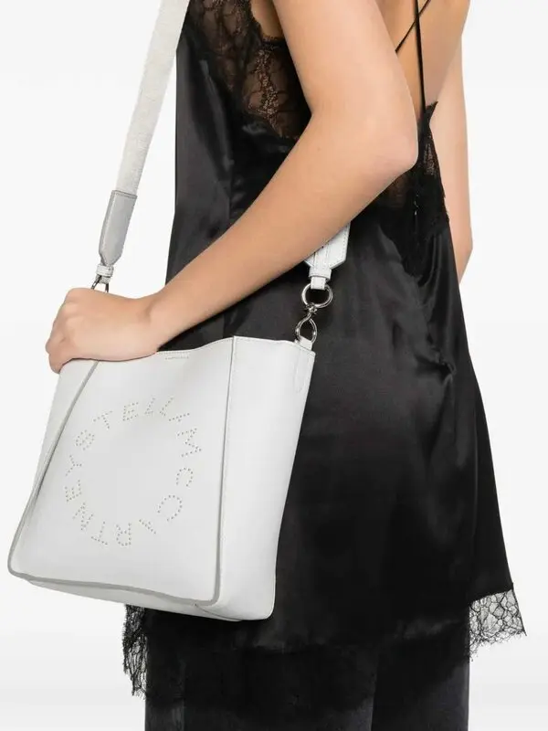 Stella McCartney Shoulder Bag With Logo Detail - Gray