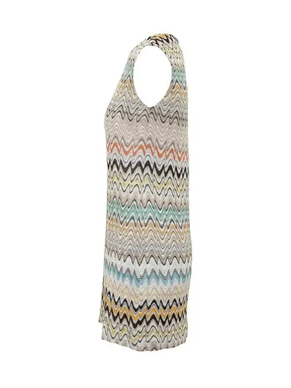 Missoni Zigzag Knit Sleeveless Dress - Multicolor
