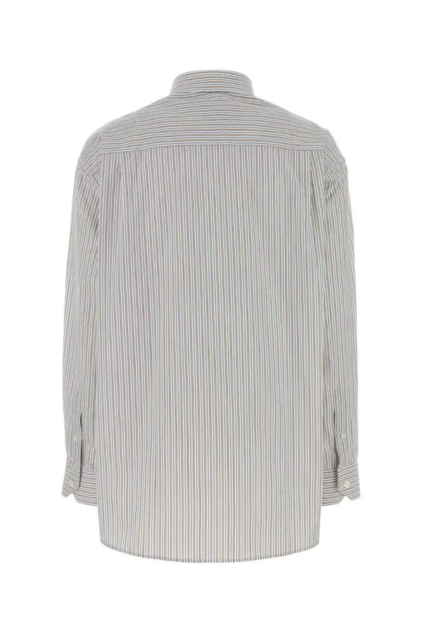 Prada Embroidered Poplin Oversize Shirt