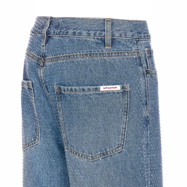 SELF-PORTRAIT Rhinestone Jeans