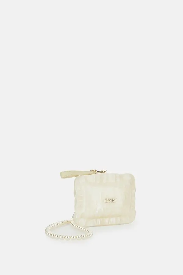 Simone Rocha Pearl Crossbody Pillowcase Bag W/ Emb