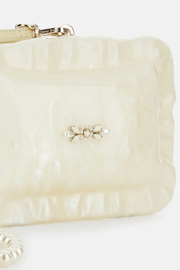 Simone Rocha Pearl Crossbody Pillowcase Bag W/ Emb