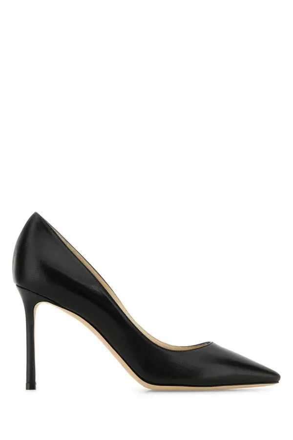 JIMMY CHOO Leather Romy 85 Pumps - Black