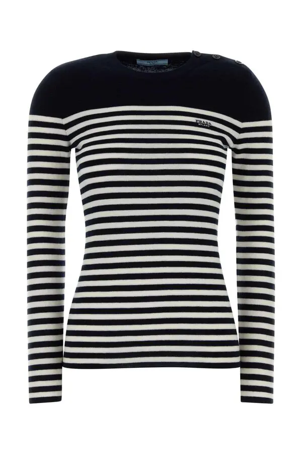 Prada Embroidered Wool Sweater - Multicolor