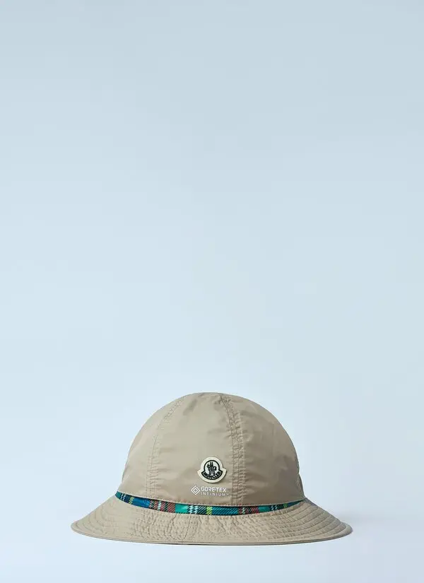 Moncler X Frgmt Hiroshi Fujiwara Logo Motif Bucket Hat - Cream