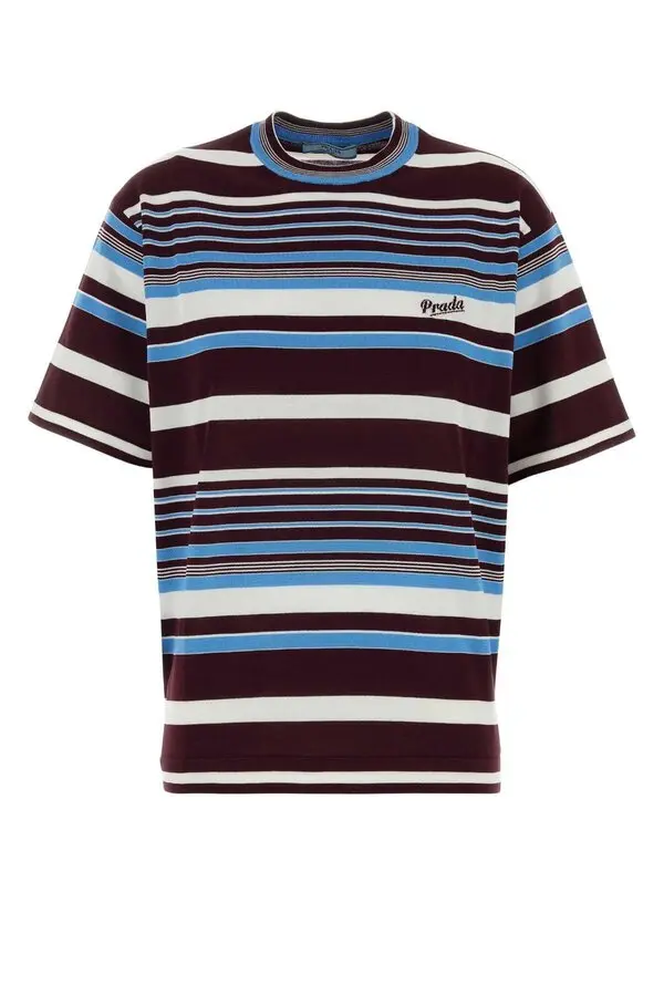 Prada Embroidered Cotton T-shirt