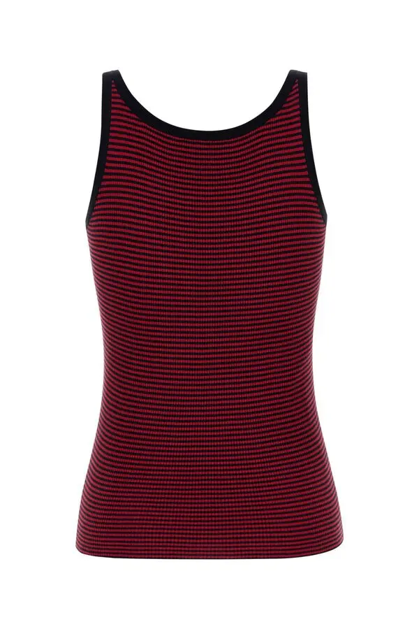 Prada Embroidered Silk Tank Top
