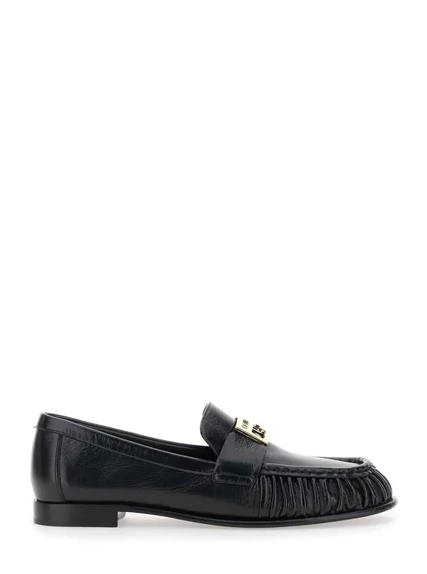 Fendi Leather Loafers - Black