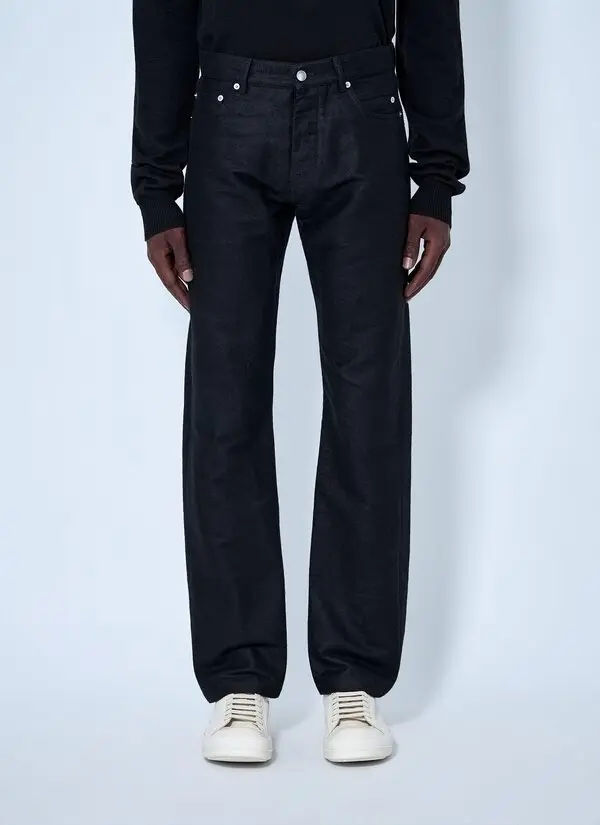 Rick Owens Straight-leg Denim Trousers - Black
