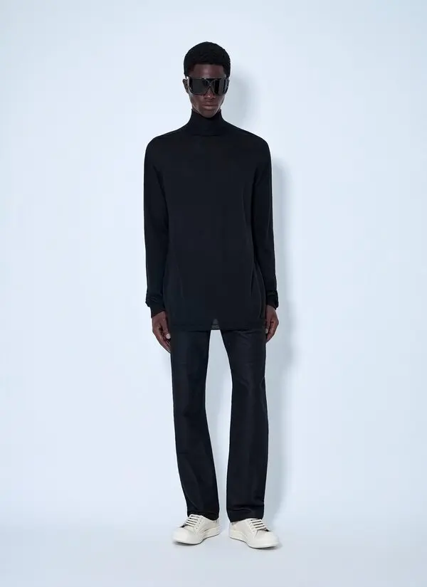 Rick Owens Straight-leg Denim Trousers - Black
