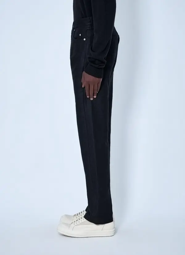Rick Owens Straight-leg Denim Trousers - Black