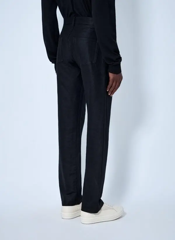 Rick Owens Straight-leg Denim Trousers - Black