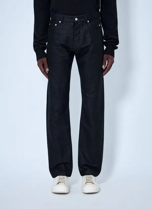 Rick Owens Straight-leg Denim Trousers - Black