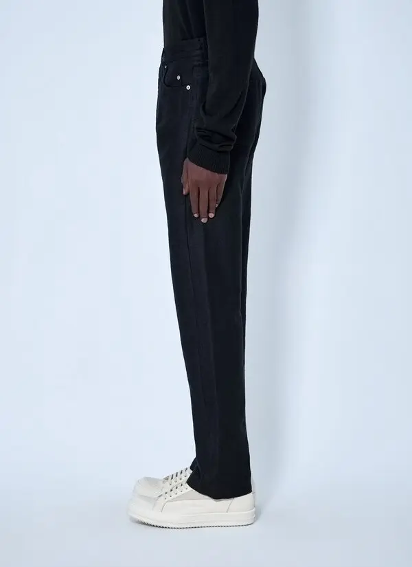 Rick Owens Straight-leg Denim Trousers - Black