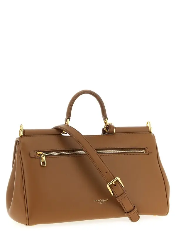 Dolce & Gabbana My Sicily Plongé Calf Leather Handbag