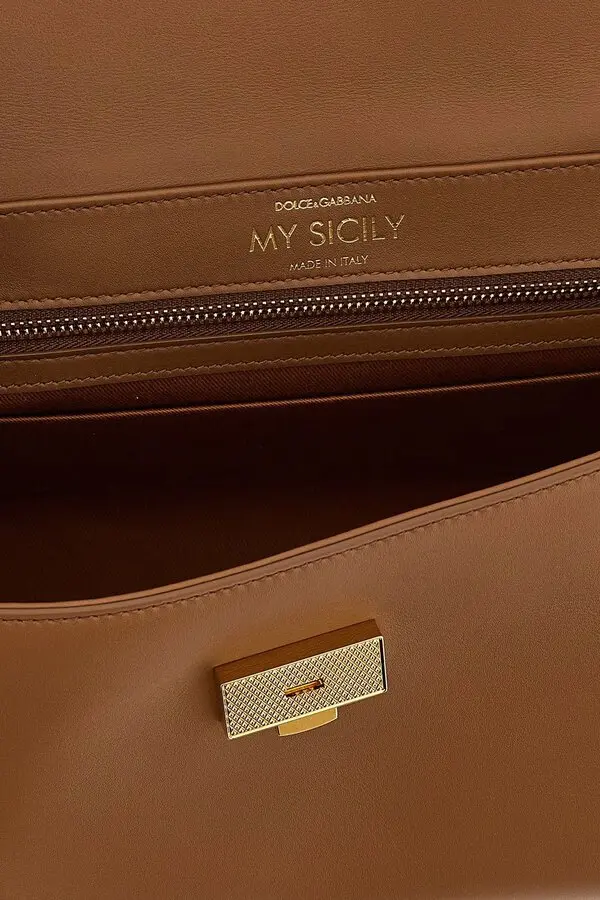 Dolce & Gabbana My Sicily Plongé Calf Leather Handbag