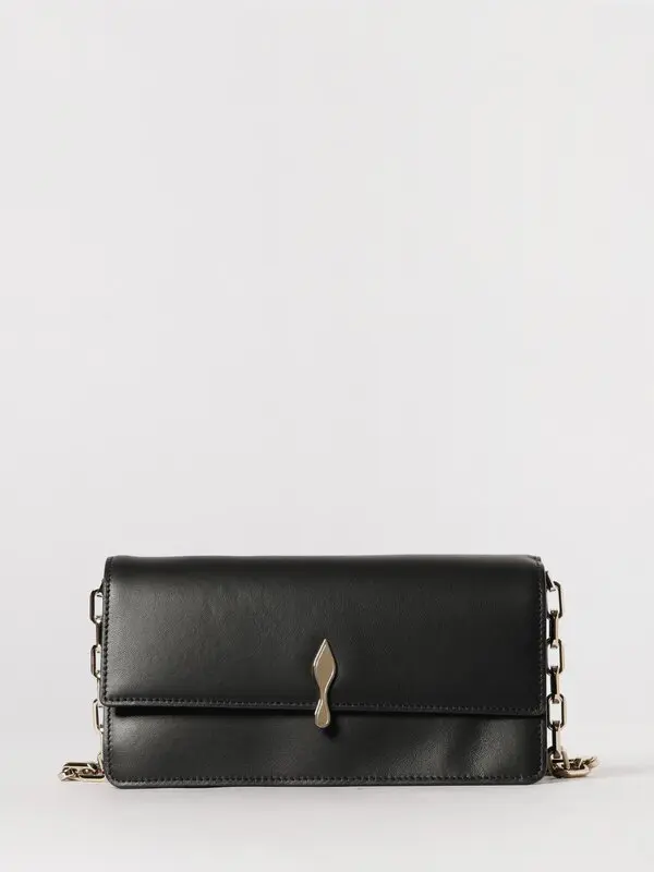 CHRISTIAN LOUBOUTIN Bettina Nappa Leather Bag - Black