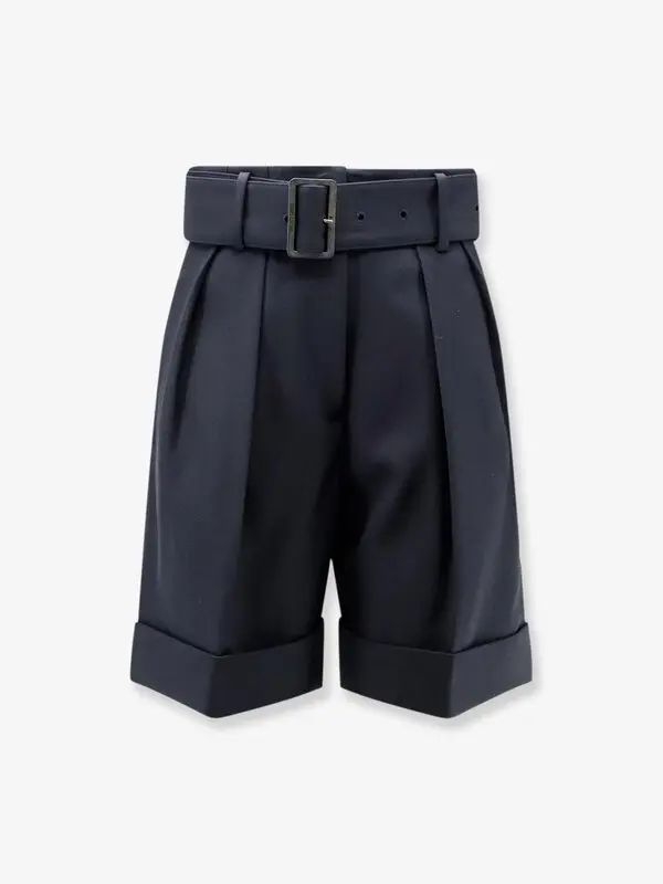 GOLDEN GOOSE Demetra Shorts With Belt - Blue