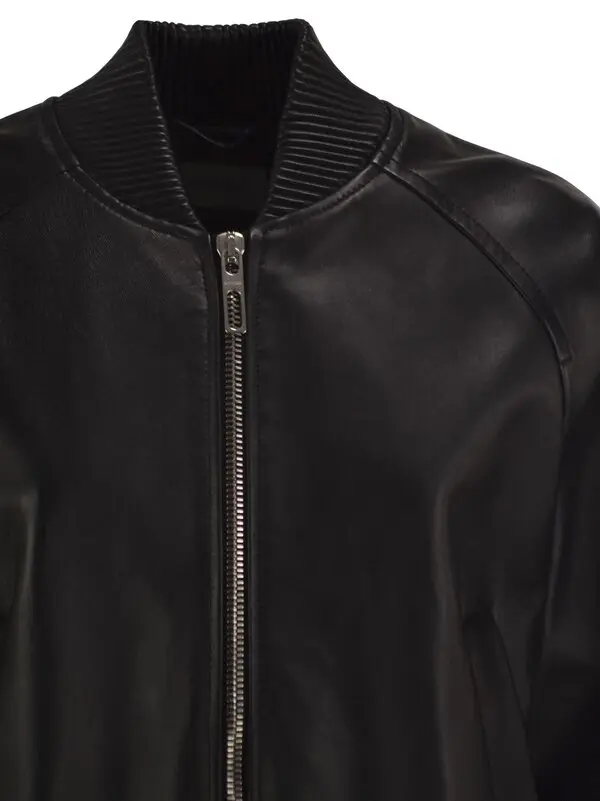 Sportmax Spxamour Lambskin Leather Bomber Jacket