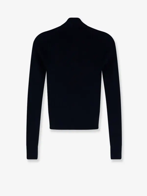 Miu Miu Cotton Cardigan With Front Logo Inlay - Multicolor