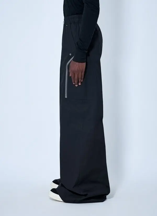 Rick Owens Heizer Belas Cotton Trousers - Black