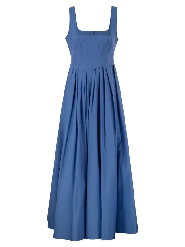 Sportmax Structured Cotton Midi Dress - Multicolor