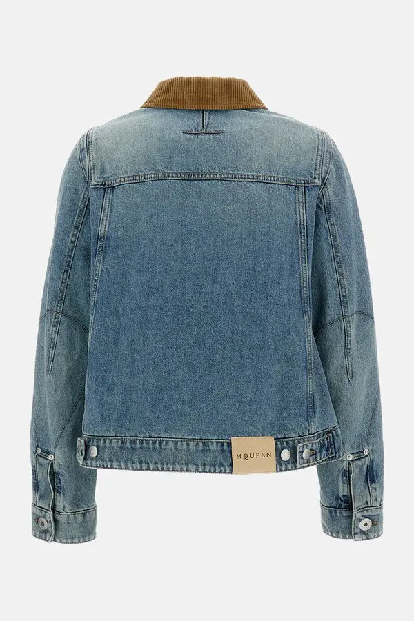 Alexander McQueen Denim Jacket - Multicolor