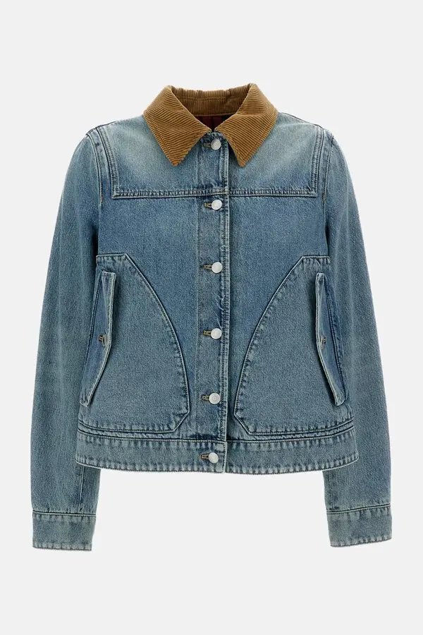 Alexander McQueen Denim Jacket - Multicolor