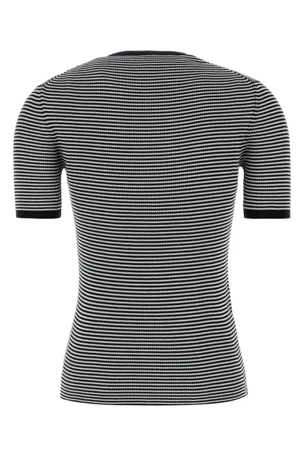 Prada Embroidered Silk T-shirt - Multicolor
