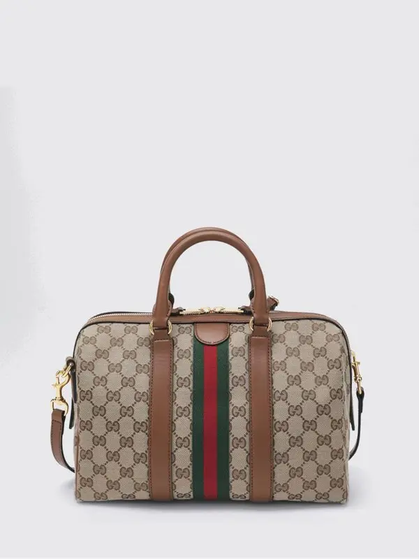Gucci Ophidia Gg Jacquard Monogram Canvas Top Handle Bag