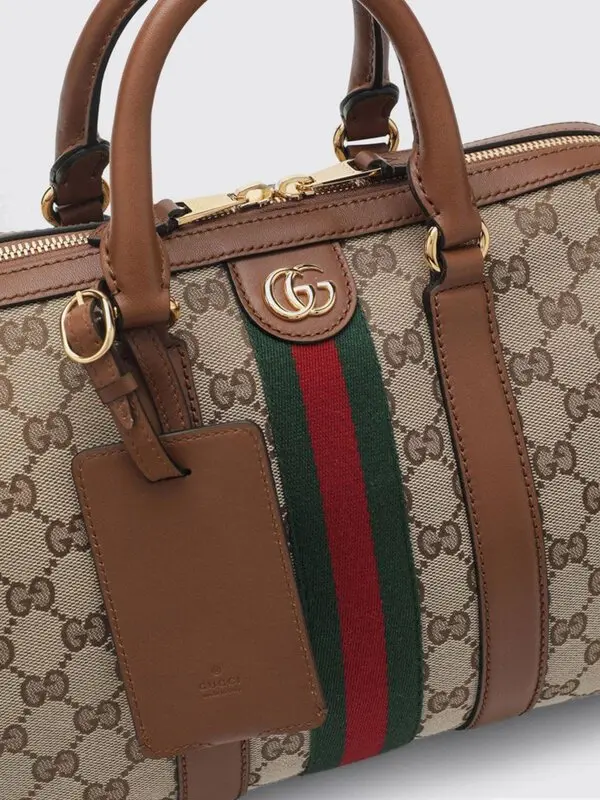 Gucci Ophidia Gg Jacquard Monogram Canvas Top Handle Bag