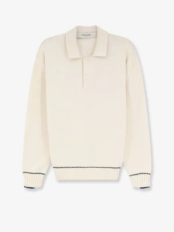 GOLDEN GOOSE Ribbed Cotton Sweater - Multicolor