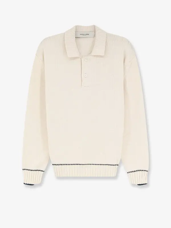 GOLDEN GOOSE Ribbed Cotton Sweater - Multicolor