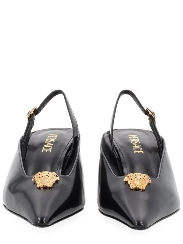 Versace Leather Slingback Pumps