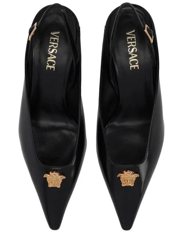 Versace Leather Slingback Pumps