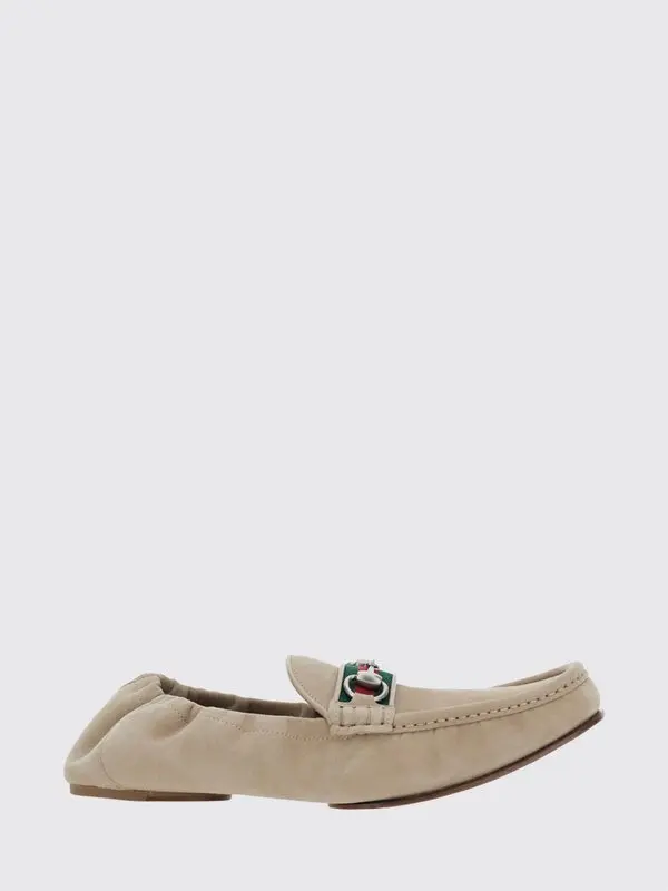 Gucci Horsebit 1953 Suede Loafers - Cream