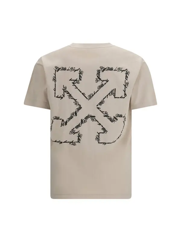 Off-White Script Arrow T-shirt - Cream