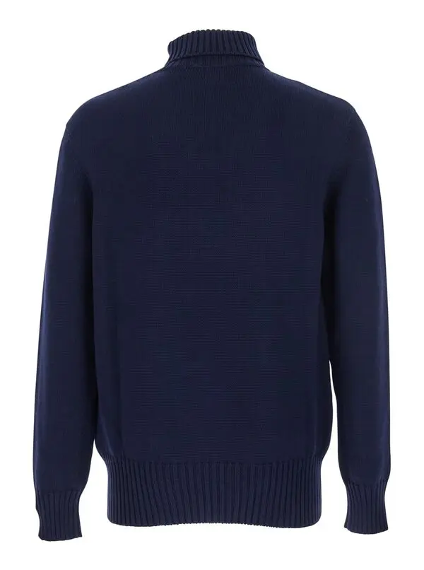 Givenchy Logo Turtleneck Wool Sweater - Multicolor