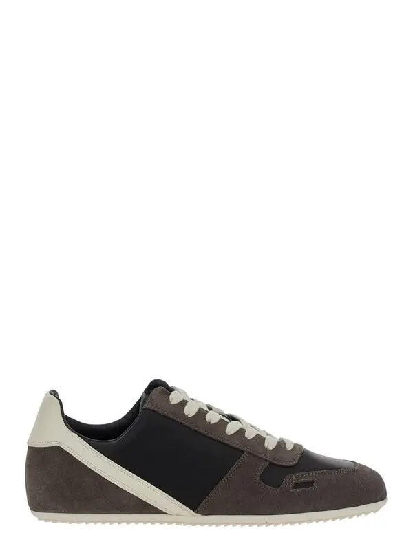 Rick Owens Low-top Sneakers With Suede Inserts - Multicolor