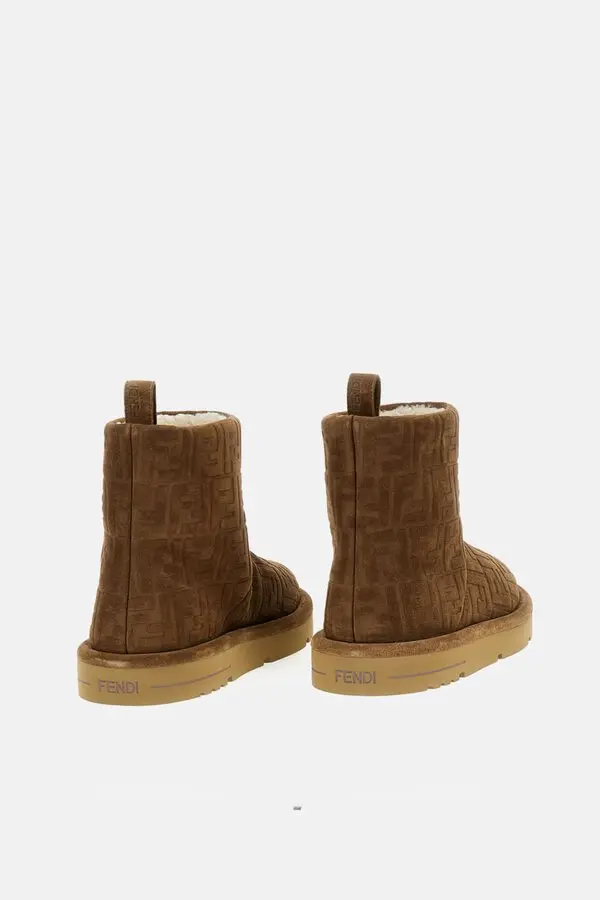 Fendi Suede Boots - Brown