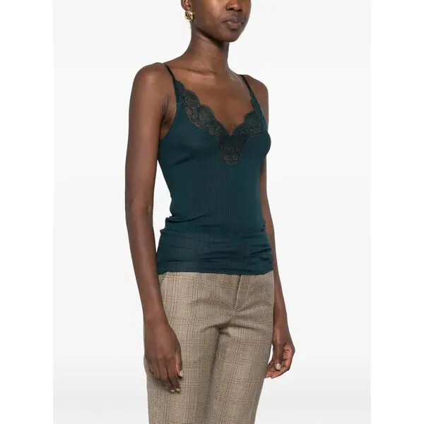 Saint Laurent Neutrals Tops Vests & Tank Tops