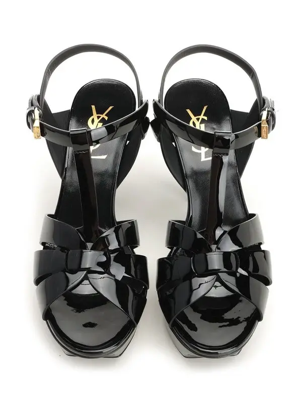 Saint Laurent Tribute Platform Sandals - Black