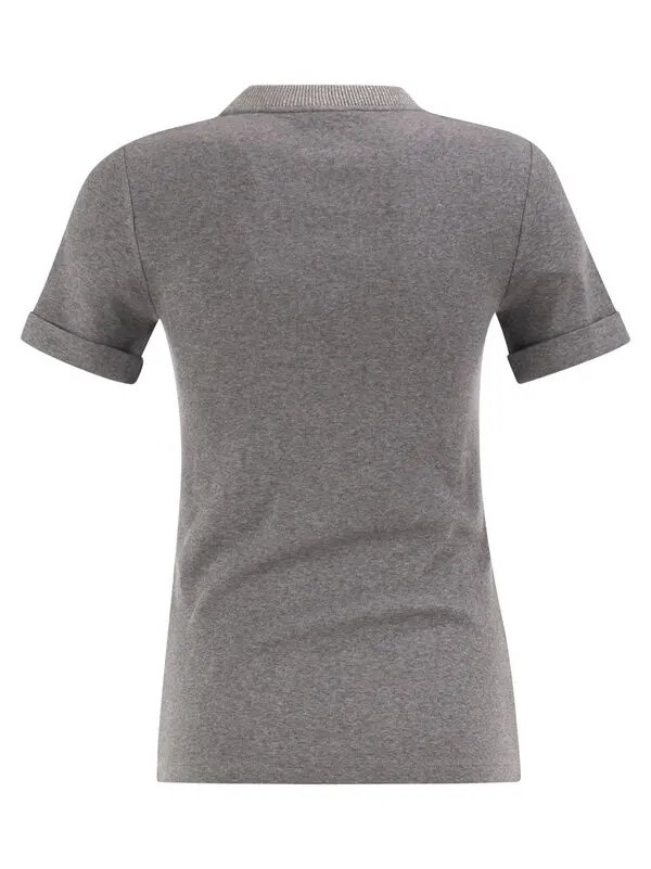 Peserico Stretch Cotton Jersey T-shirt - Gray
