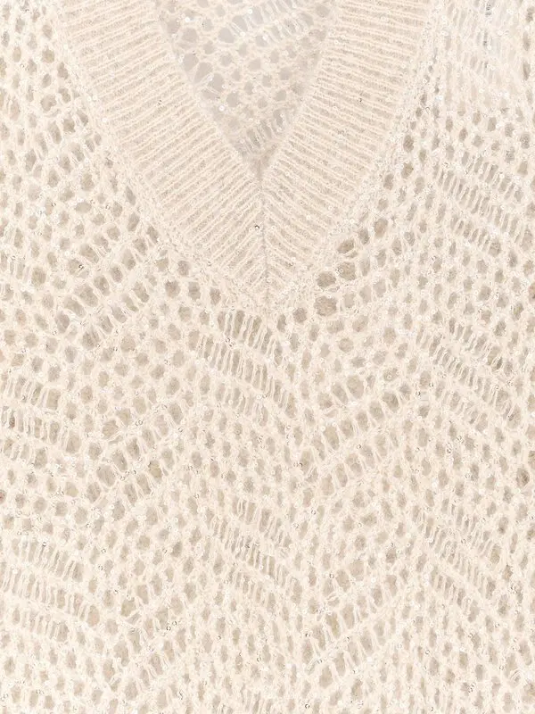 Brunello Cucinelli Cashmere Sweater - Cream